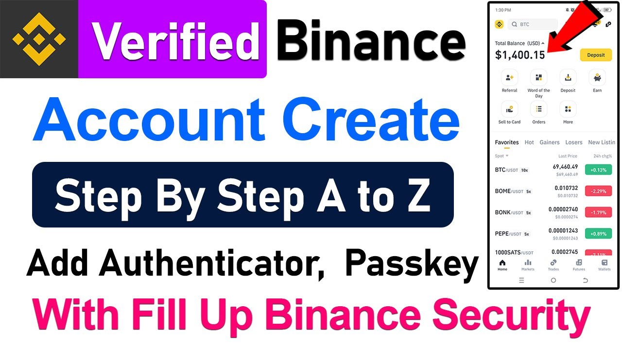 How To Create Binance Account - Add Binance Two Factor Verification ...