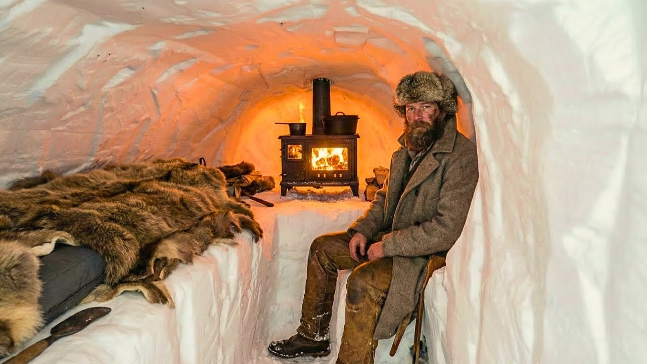 How One Mountain Man Built & Lived in a 43-Year-Old Snow-Buried Cabin ...