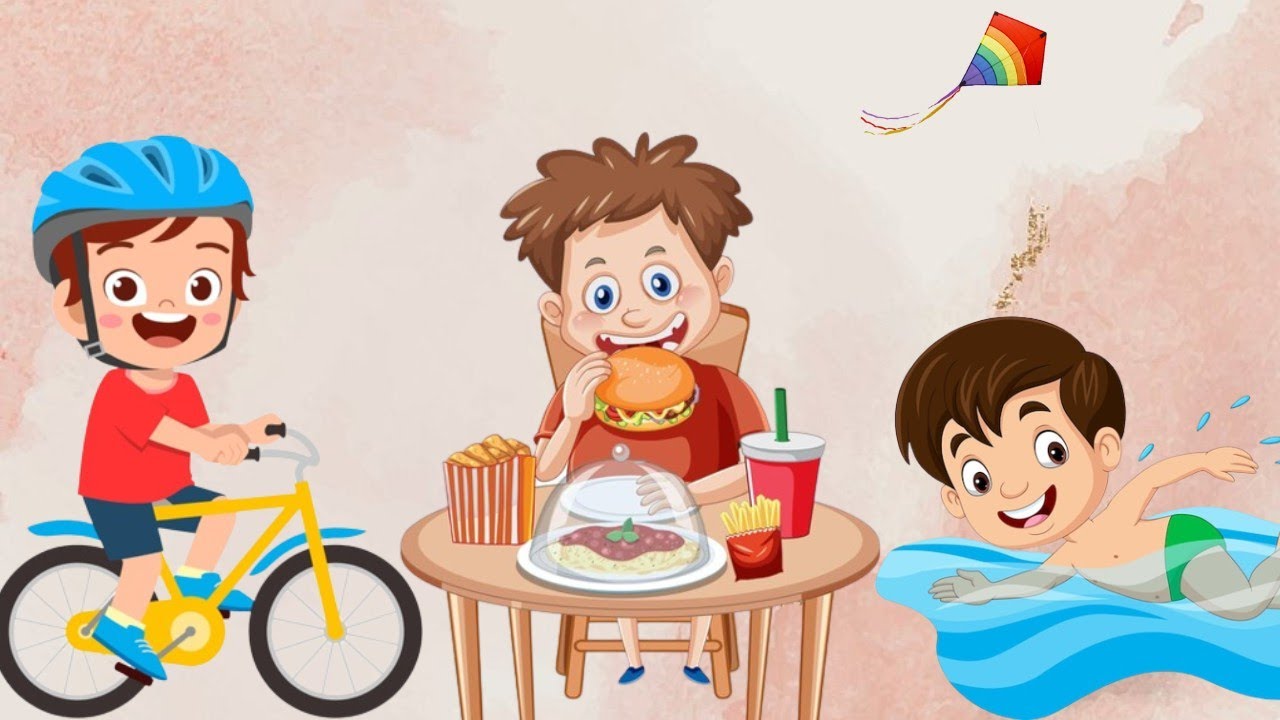 Actions for kids | Action Verbs | Action words for kids | Action verbs ...