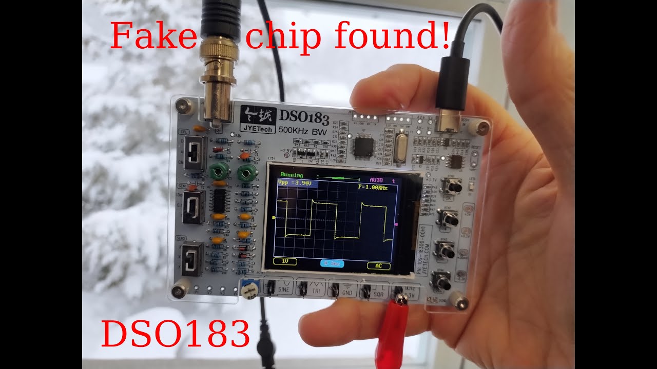 DSO183 Oscilloscope kit - fake chip! - YouTube