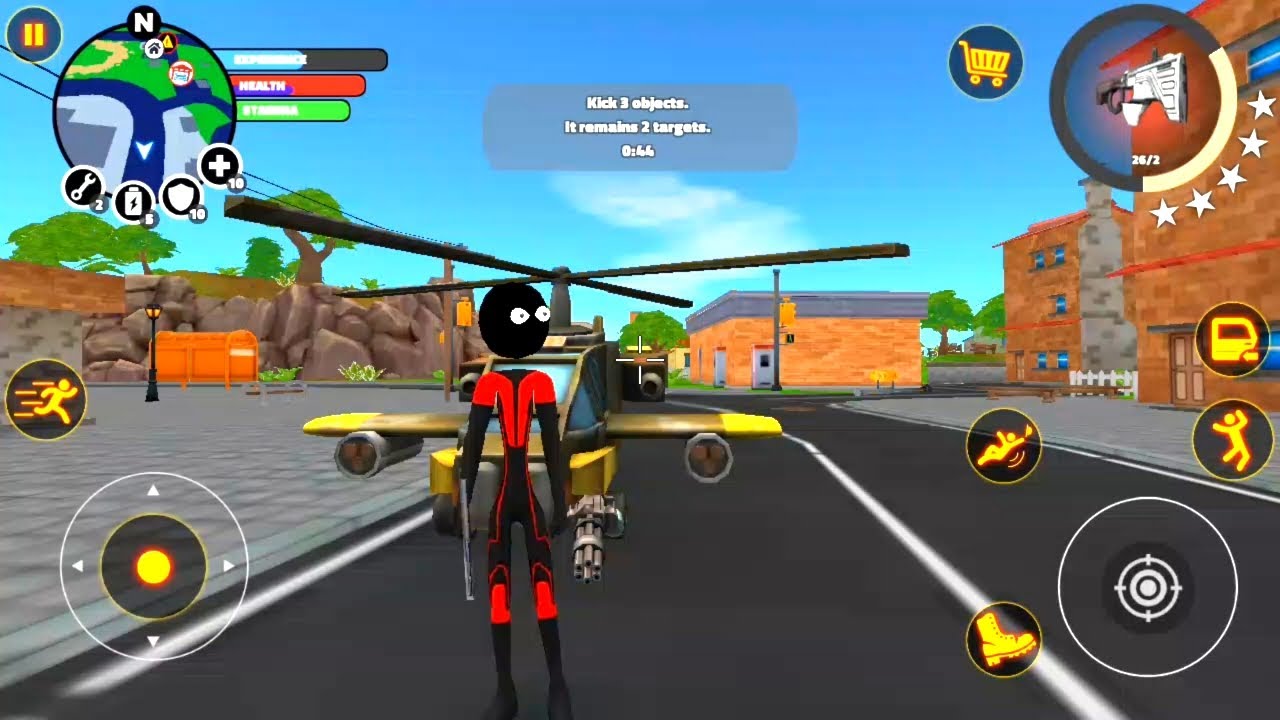 Stickman crime us police with helicopter | Stickman superhero new game ...