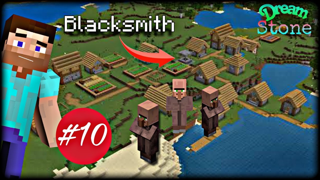 Successfully found a village 🏡 in minecraft... DreamStone survival ...
