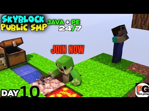 🔴 Let's play Skyblock together JAVA/PE/BR edition 😎!! Day-10! #skyblock ...