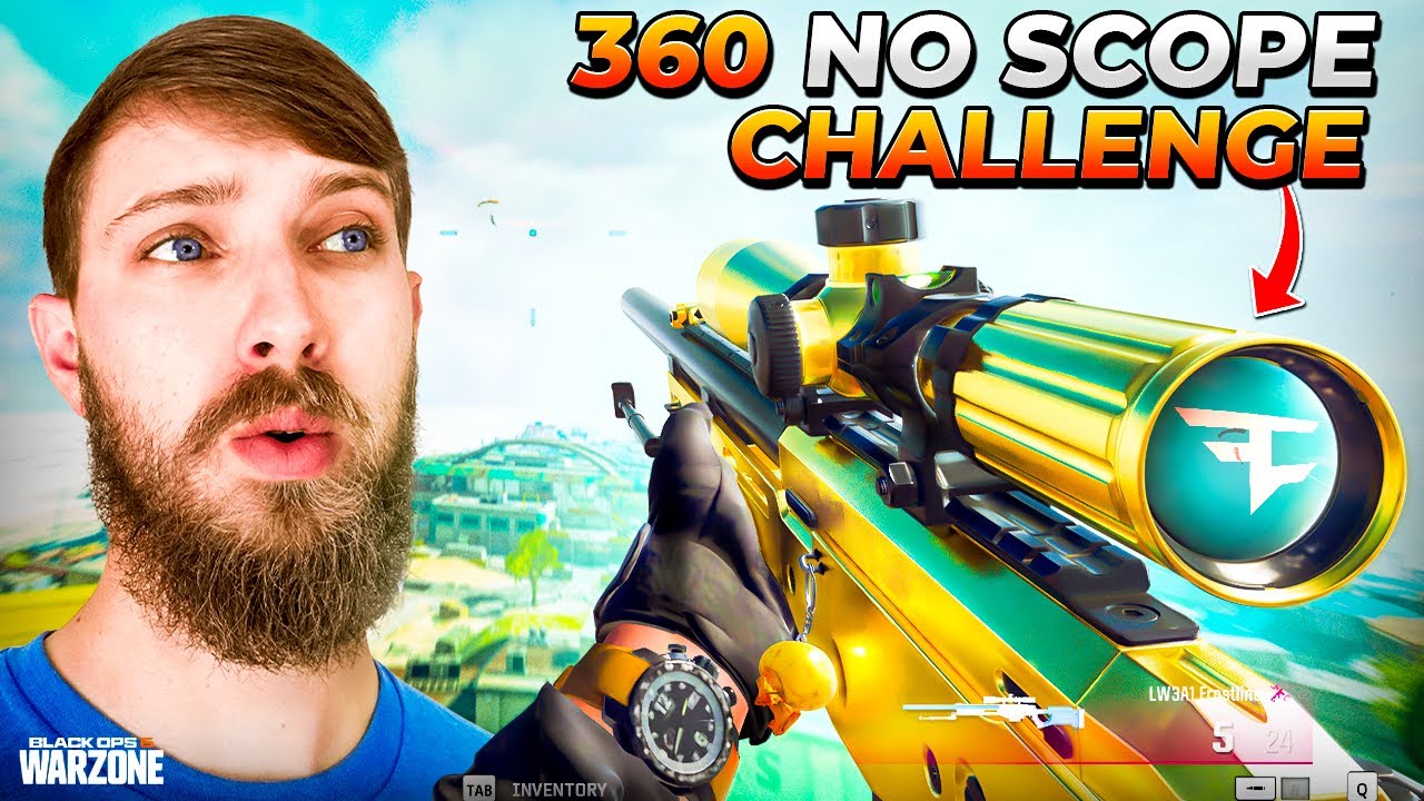360 No Scope Trick Shot in Black Ops 6 Warzone with LW3A1 Frostline ...