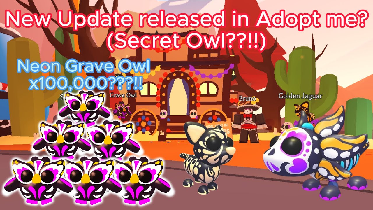 🦉🐆How to get a Free Neon Grave Owl in Adopt me!! - YouTube