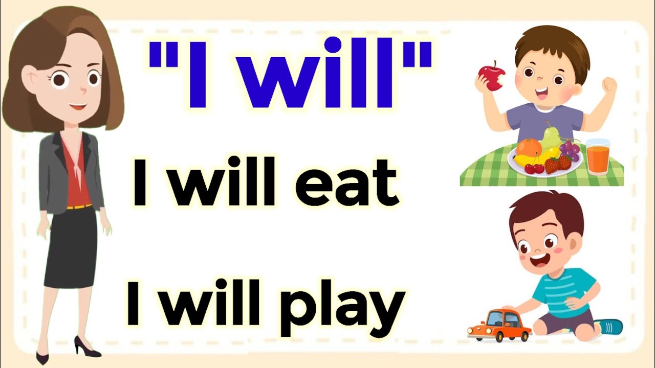 "I will" sentences | Practice sentences | English reading | Reading ...