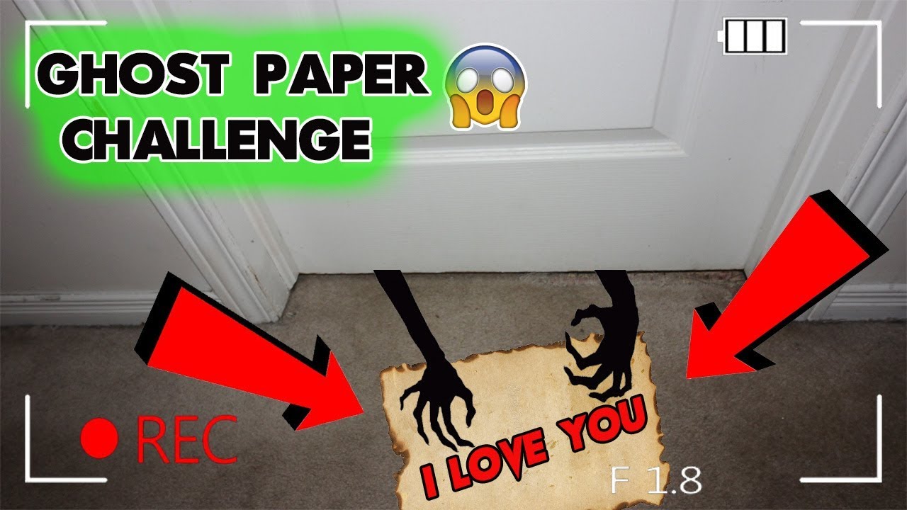 (GHOST IS IN LOVE WITH ME) GHOST PAPER CHALLENGE AT 3AM | THE GHOST IS ...