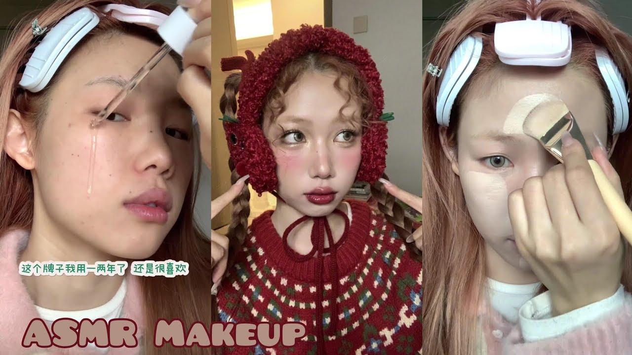 ASMR Makeup tutorial 🎀 Satisfying Videos ♡ Aesthetic ️ - YouTube