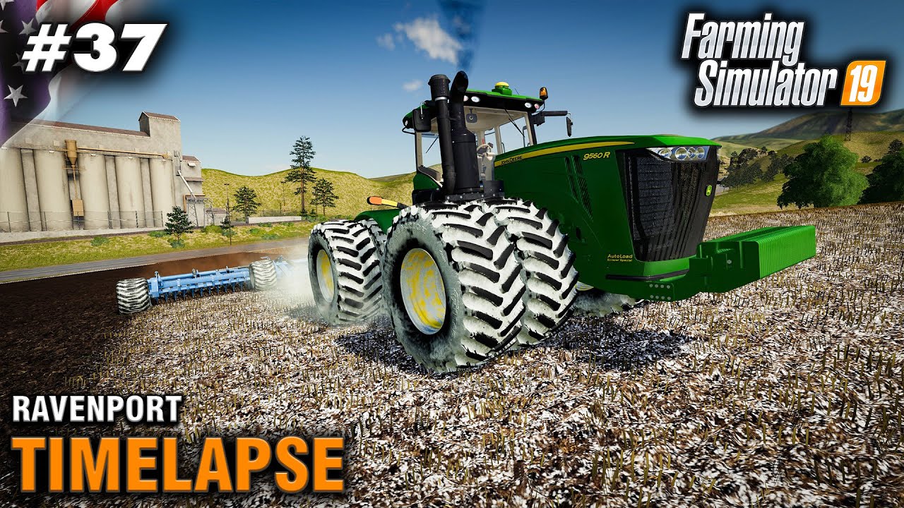 FS19 Timelapse Ravenport #37 Creating One Huge Field - YouTube