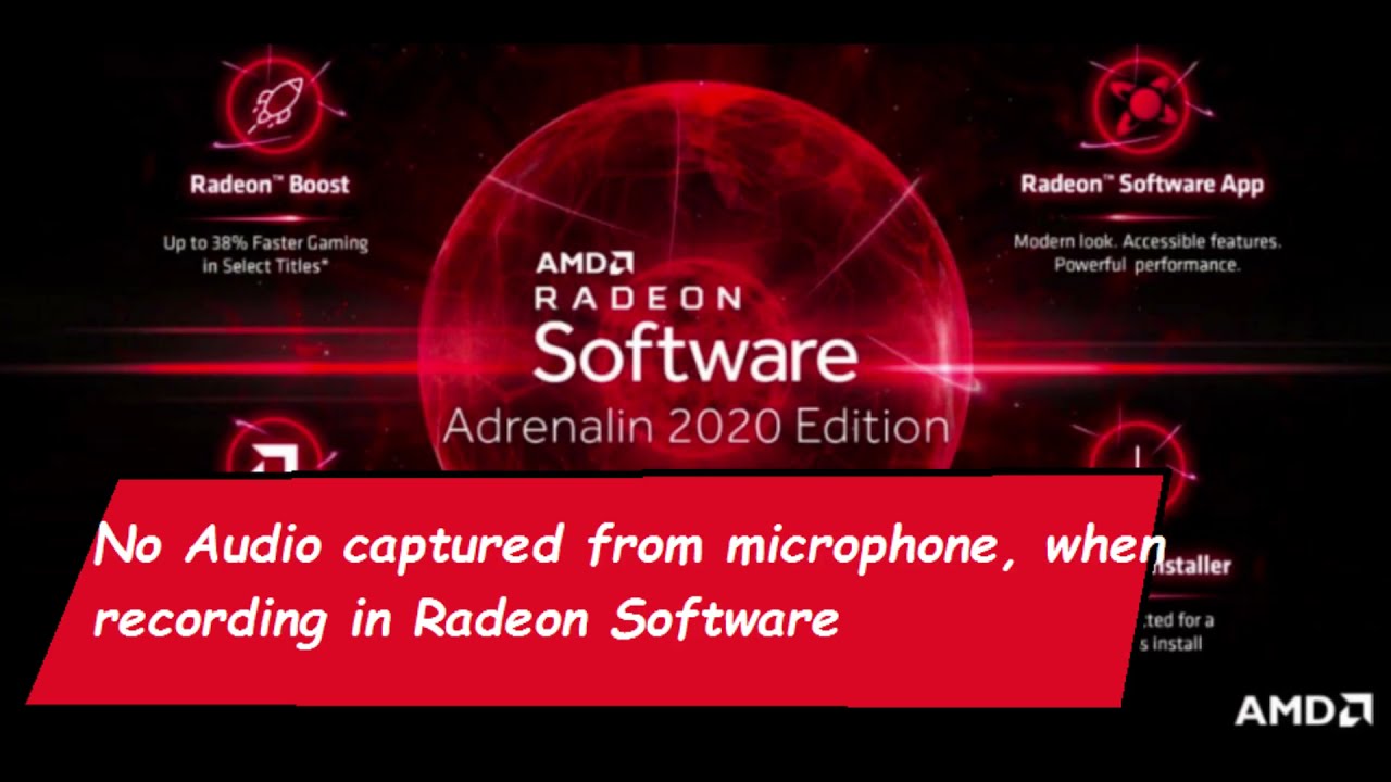 No Audio from Microphone when recording from Radeon Software Adrenaline ...