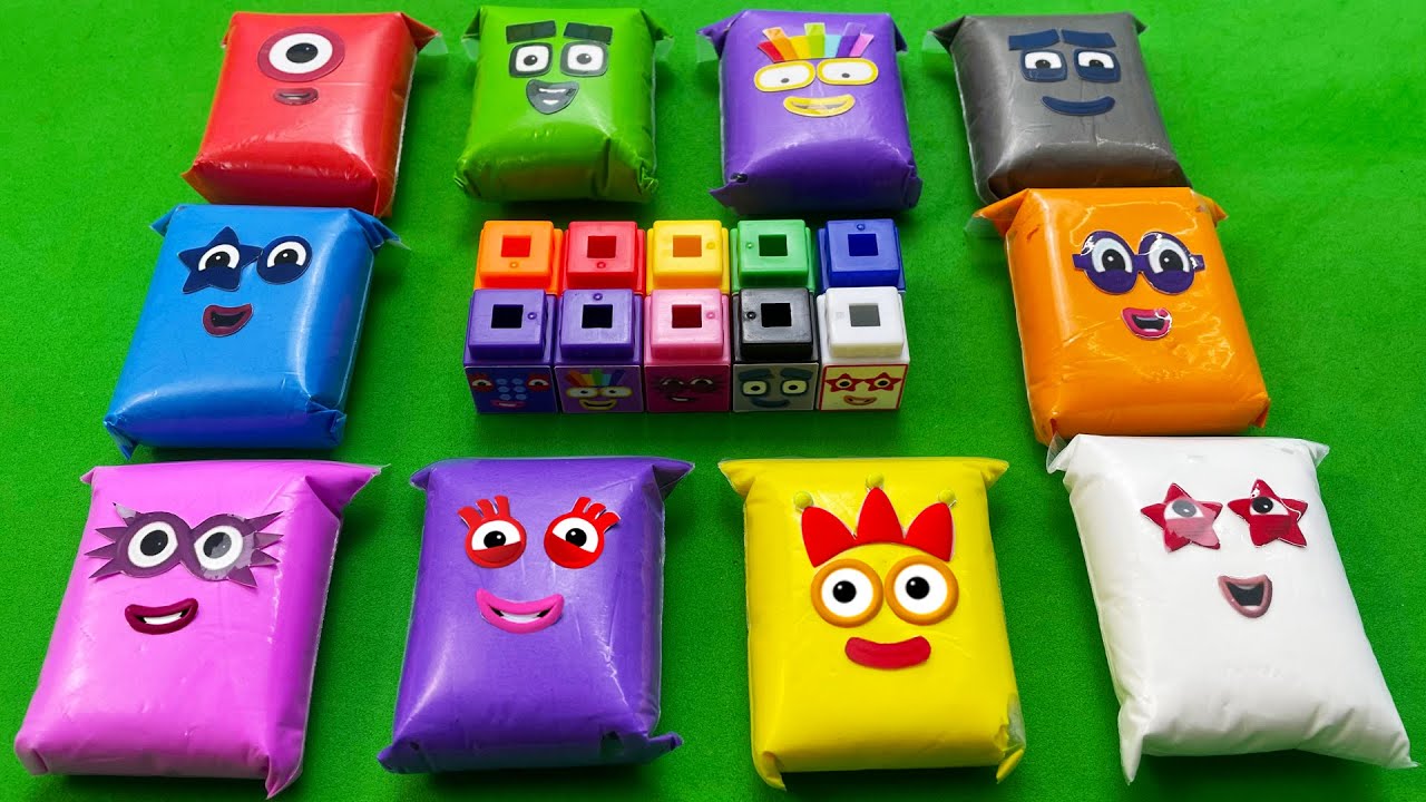 Numberblocks – How To Make Rainbow “CLAY”! Satisfying Clay Video - YouTube