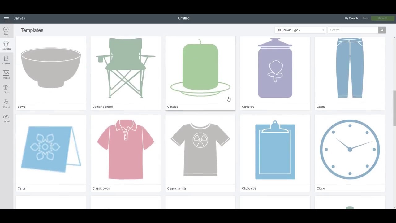 Use Templates In Design Space - YouTube