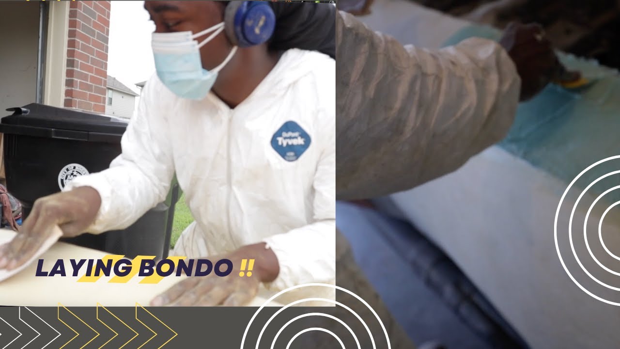 Applying bondo and Creating Body lines on C3 - YouTube