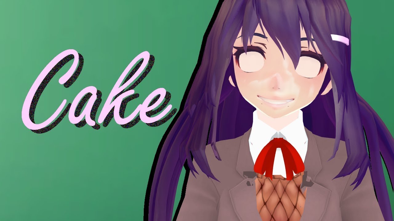 |MMD x DDLC| Cake - YouTube