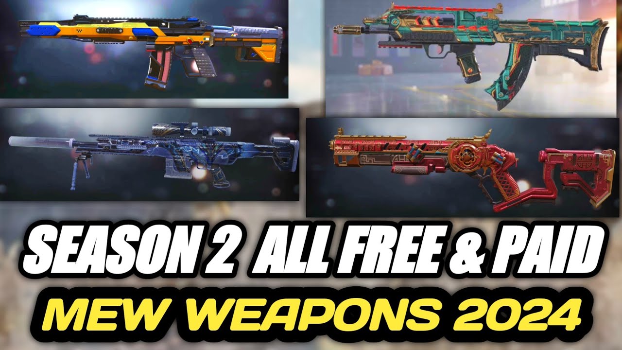 Season 2 All Free And Paid Epic Weapons Cod mobile 2024 | Codm Season 2 ...