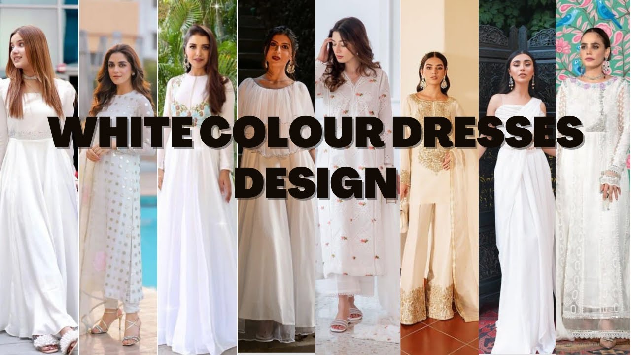 White dresses design | White dress collection | Formal / Party wear ...