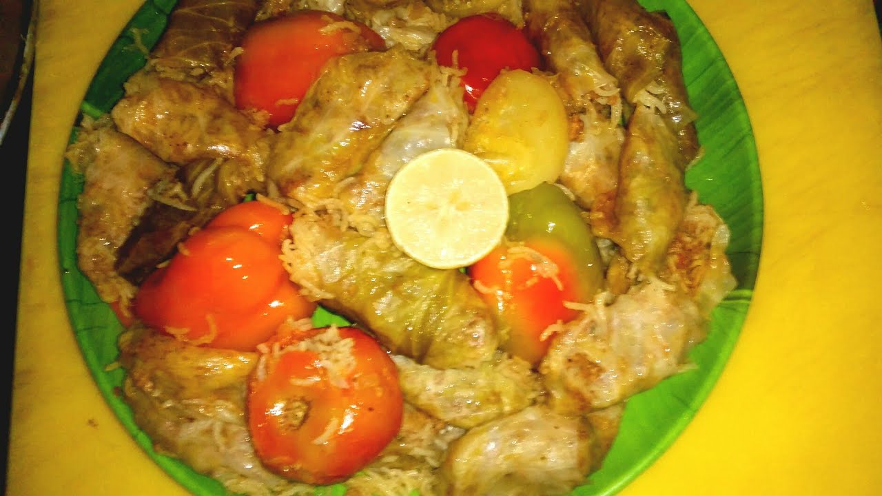 How to make malfouf [arabian dish] - YouTube