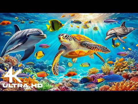 AQUARIUM 4K (ULTRA HD) – Tropik Balıq Cənnəti 🐠 Yuxu və Rahatlıq üçün Sakit Musiqi