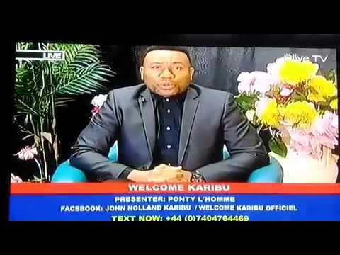 Welcome Karibu en live sur olive tv avec Ponty L'Homme - YouTube