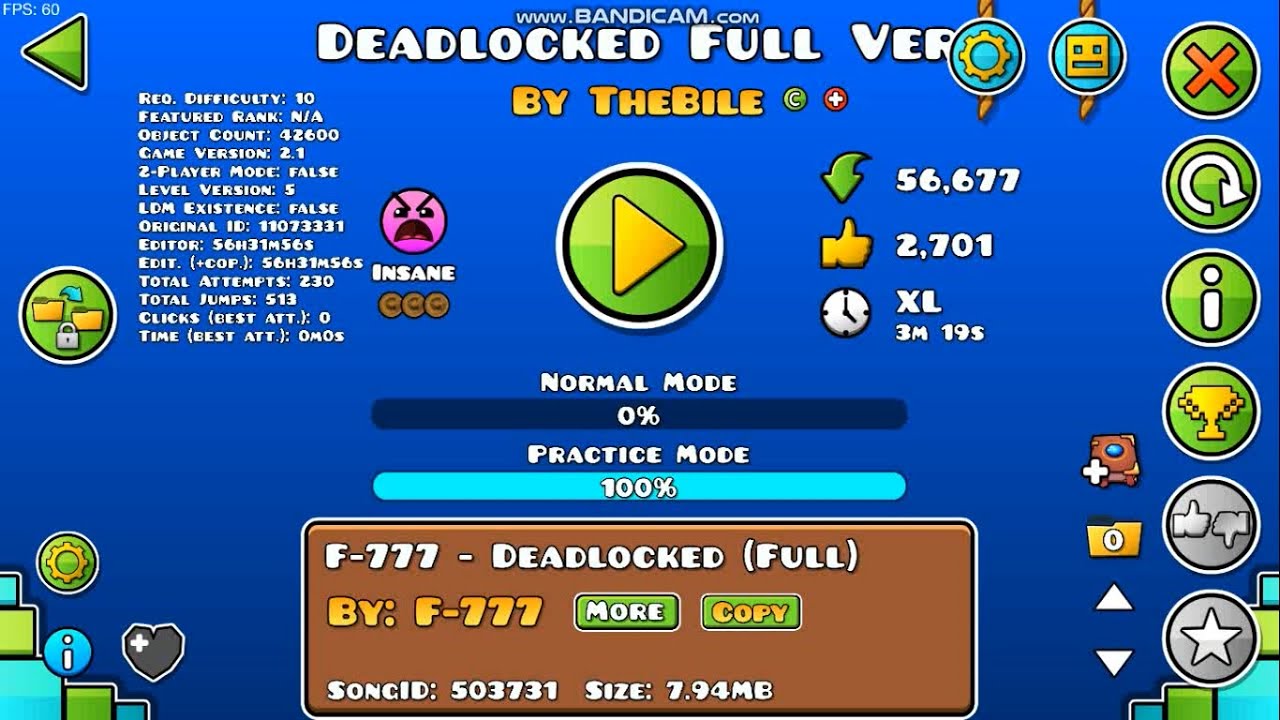 BEST DEADLOCKED FULL VERSIÓN || Geometry Dash - "Deadlocked Full Ver ...