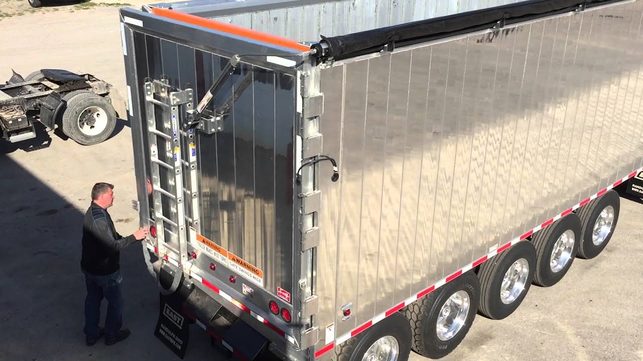 East Genesis 7 axle Unloader with Special Roll-Rite Mesh Tarp System ...