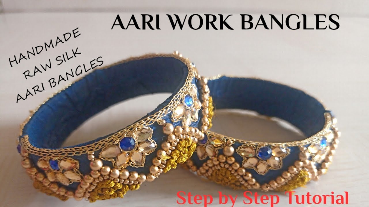 AARI WORK BANGLES /RAWSILK BANGLES MAKING/#aariworkbanglesmaking /# ...