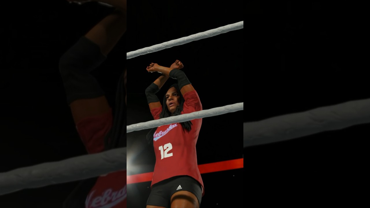 Taylor Landfair Nebraska Husker Volleyball Big Ten College NCAA WWE # ...