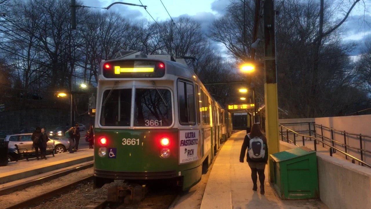 MBTA 1986/87 Type 7 (Overhauled) departing Longwood - YouTube