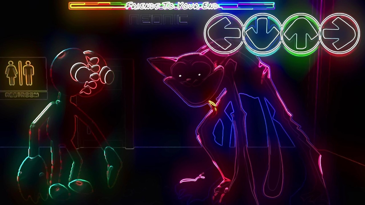 FNF Neon Hoppy Vs Smiling Critters, Poppy Playtime Chapter 3 (FNF Mod ...