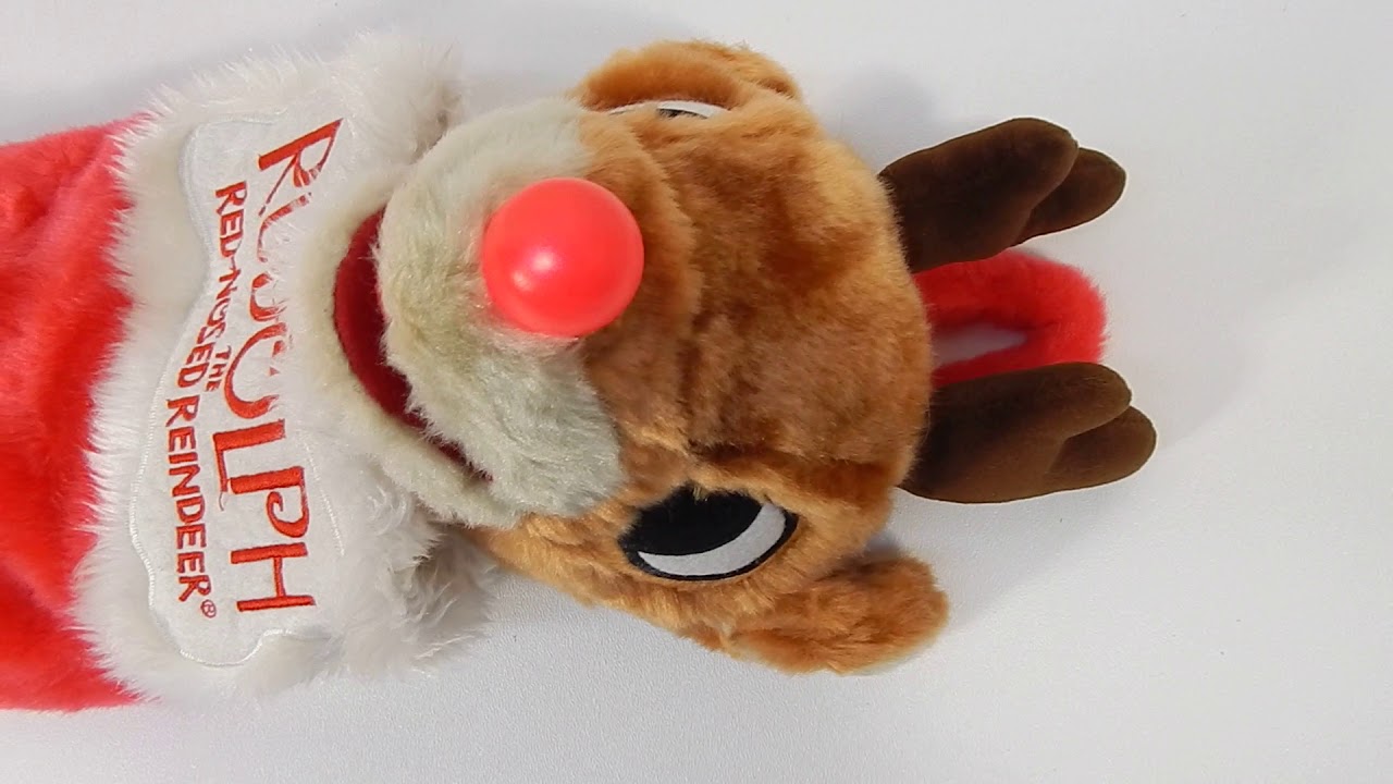 Rudolph The Red Nose Reindeer Animated Light Up Singing Christmas ...