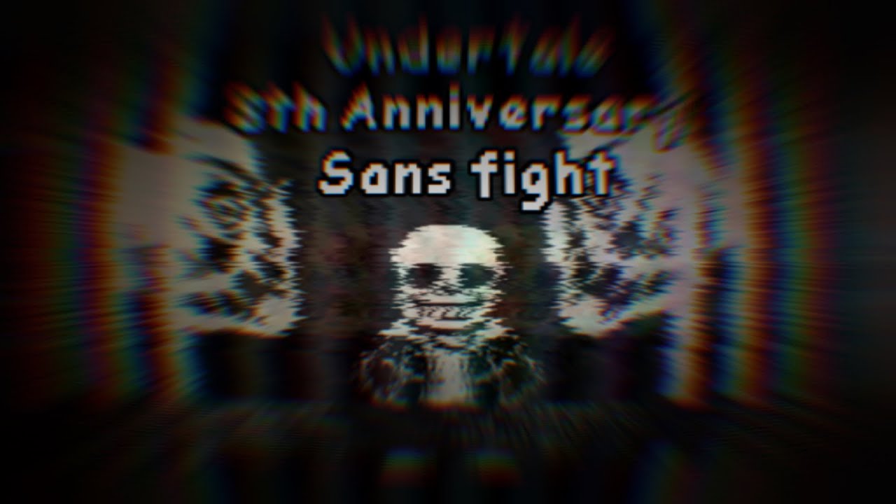Undertale sans fight / 8th anniversary/ by magma bites - YouTube