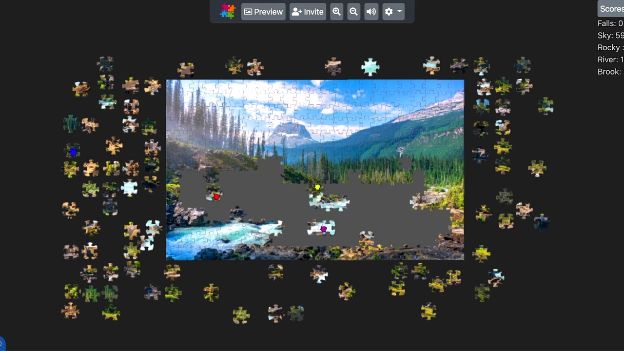 River Scene - Mesmerizing Puzzle Solve - Sped up - YouTube