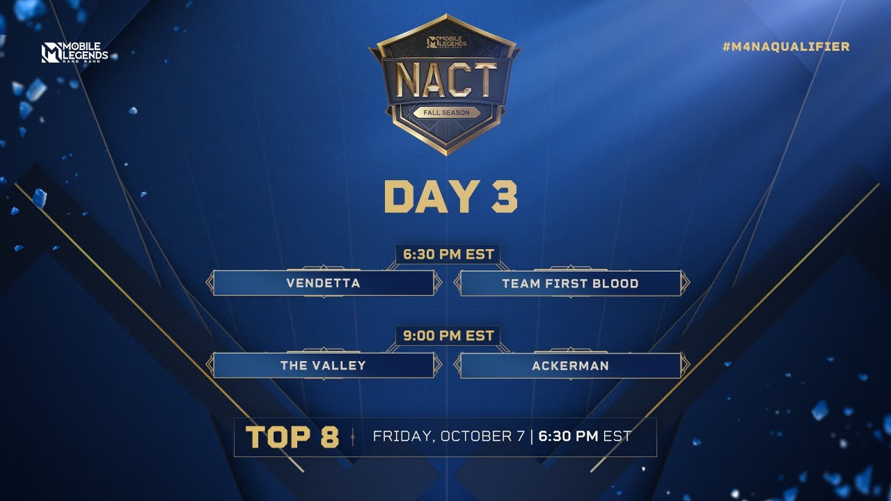 NACT Fall Season Top 8 Day 3 | Mobile Legends: Bang Bang - YouTube