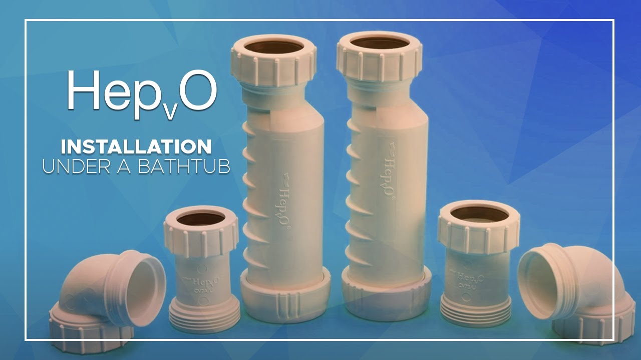 Installing HepvO Under Bath - YouTube
