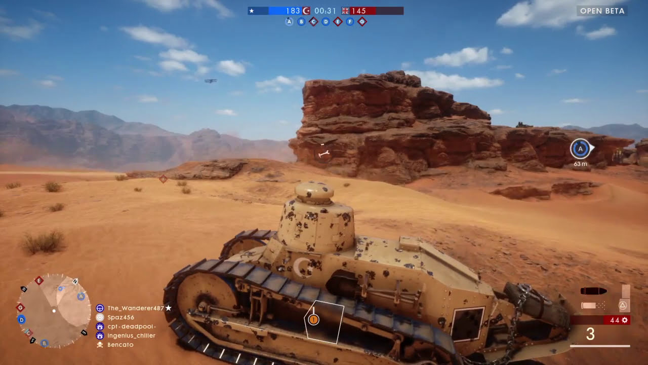 Battlefield 1 - TANK Gameplay (30-0) - YouTube