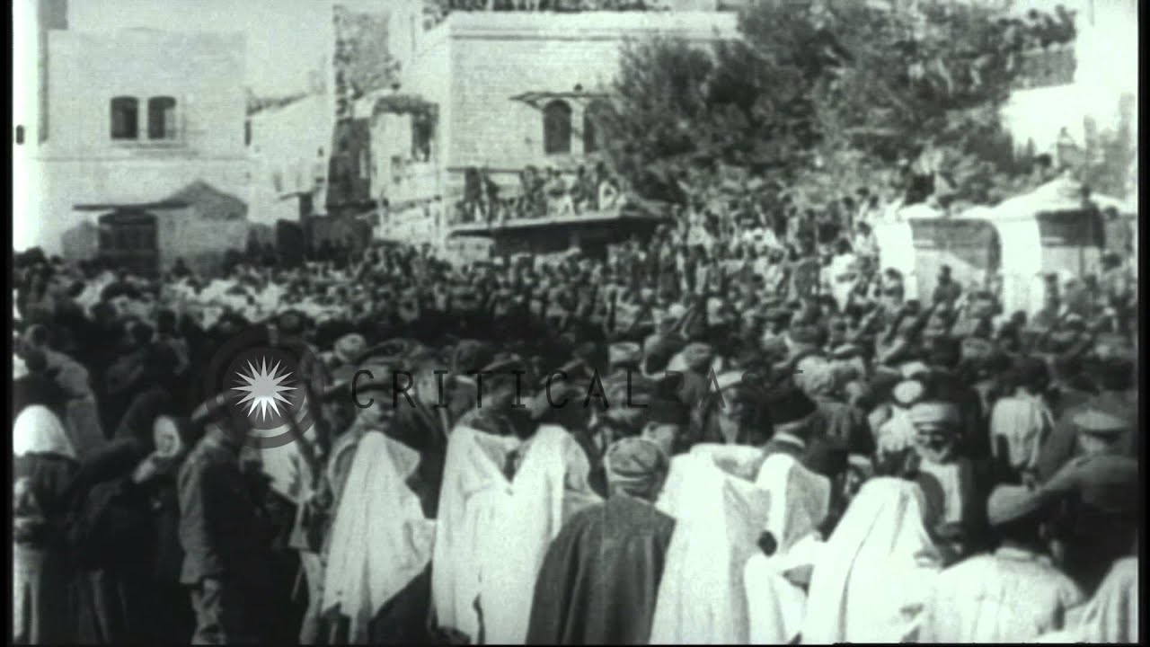 British Troops in Bethlehem, Palestine during first World War HD Stock ...