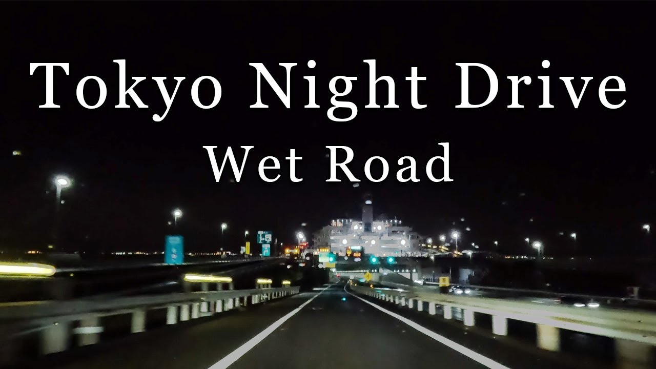 4K Tokyo Night Drive After the Rain: Stunning Reflections on Wet Roads ...