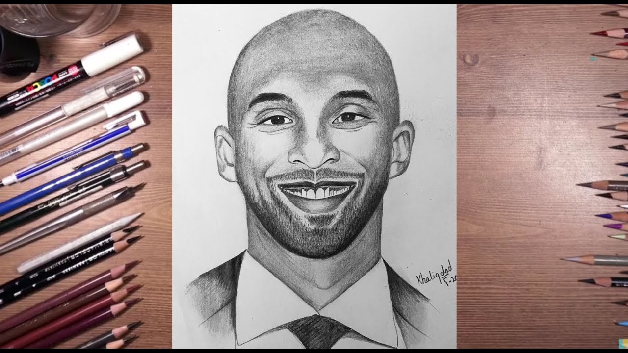 RIP, Kobe Bryant - Tribute Drawing - YouTube