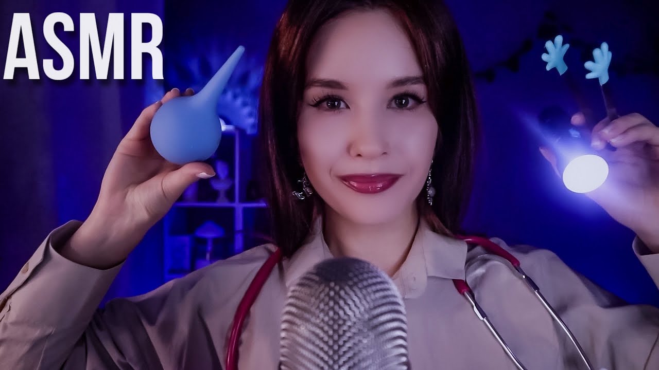 ASMR Strange Doctor Role play mouth sounds visual triggers - YouTube