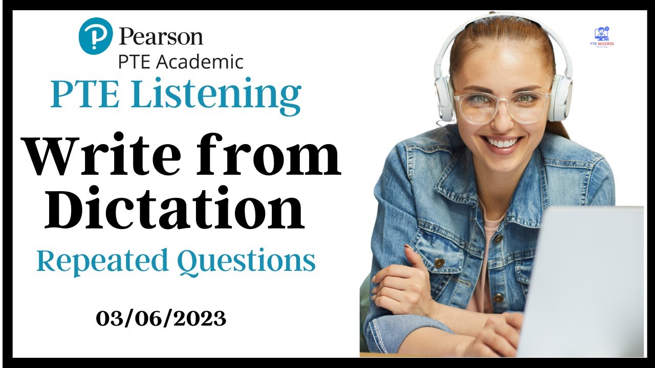 Mastering Write from Dictation: PTE 2023 Practice Sessions - YouTube