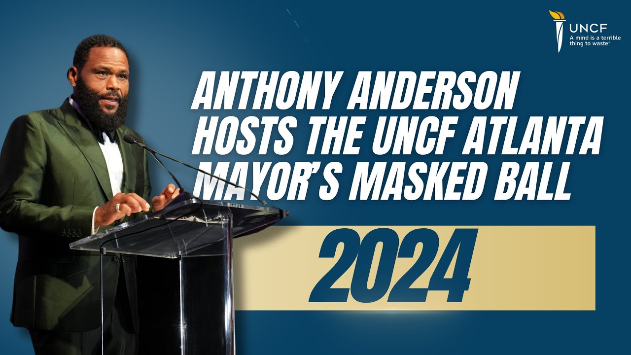 Anthony Anderson Hosts the UNCF Atlanta Mayor's Masked Ball - YouTube