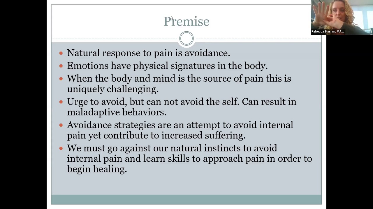 EDH Virtual Conf - Emotional Avoidance: Importance of Learning to ...