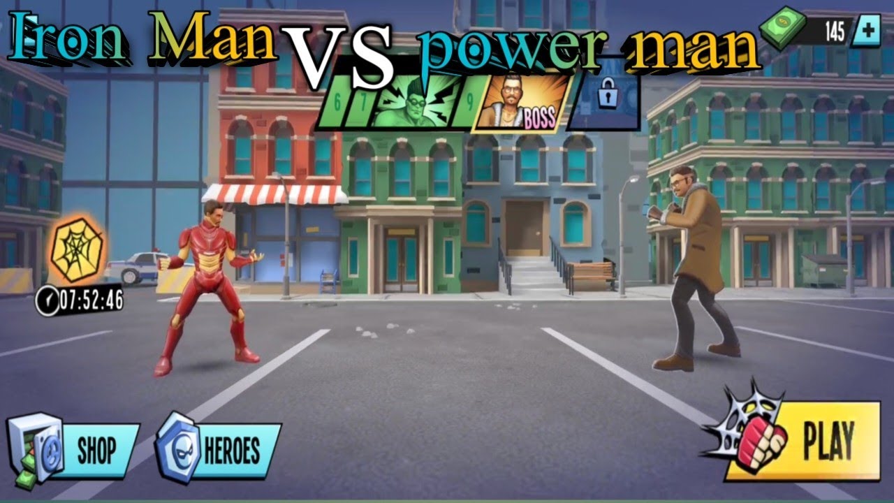 Iron Man VS Power Man fight gaming videos 💪|| - YouTube