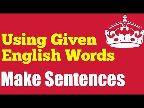 Make sentences using English words / Make Meaningful Sentence / English ...