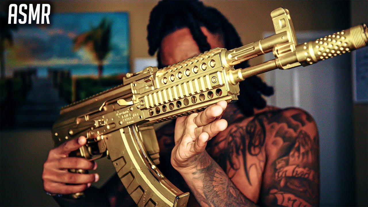 ASMR With A "GOLDEN GUN" For SLEEP And RELAXATION - YouTube