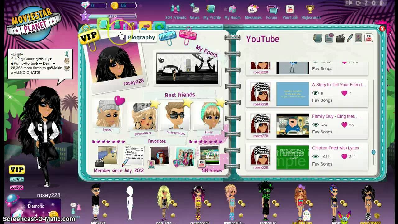 My MovieStarPlanet Account :) - YouTube