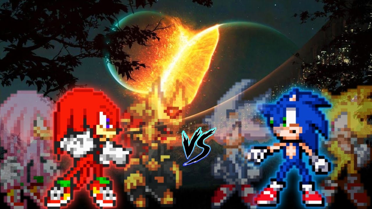 Knuckles(All Form)(new) VS Sonic(All Form) in Jump Force Mugen - YouTube