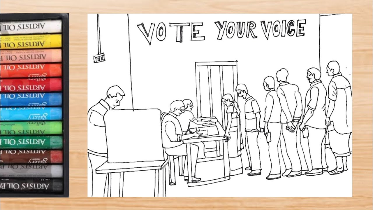 VOTE FOR NATION DRAWING | ELECTION DRAWING#vote #drawingtutorial # ...