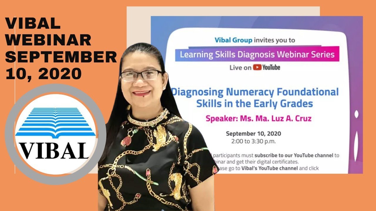 VIBAL LIVE NOW | DIAGNOSING NUMERACY FOUNDATIONAL SKILLS IN THE EARLY ...