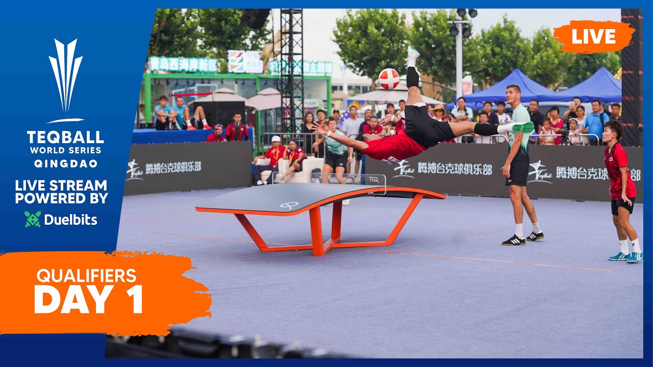 LIVE - Teqball World Series - Qingdao | Day 1 by Duelbits - YouTube